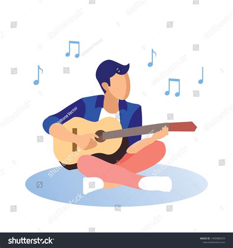 Cartoon Man Playing Guitar Royalty Free Photos And Stock Images