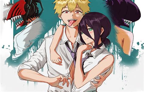 Animado Hombre Motosierra Denji Hombre Motosierra Reze Hombre