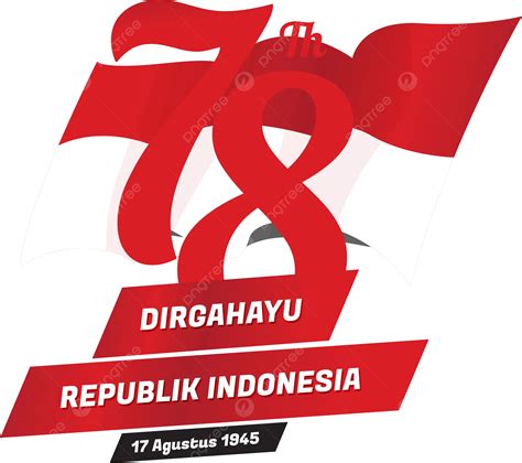 Texto De Letras Hut Ri 78a Feliz República De Indonesia 19 De Agosto De
