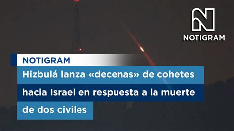 Hezbolá lanza decenas de cohetes hacia Israel en respuesta a la