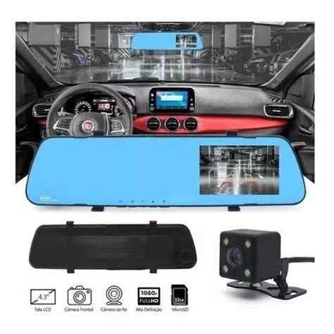 Espelho Retrovisor Câmera De Ré Frontal Gravação Frete grátis