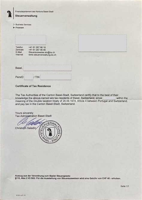 Switzerland Tax Residency Certificate Private Crowdestate