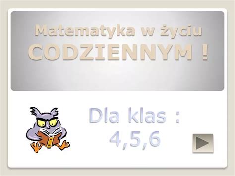 PPT Matematyka w życiu CODZIENNYM PowerPoint Presentation free