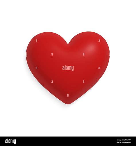 Ilustración vectorial con corazón rojo de San Valentín aislado Imagen