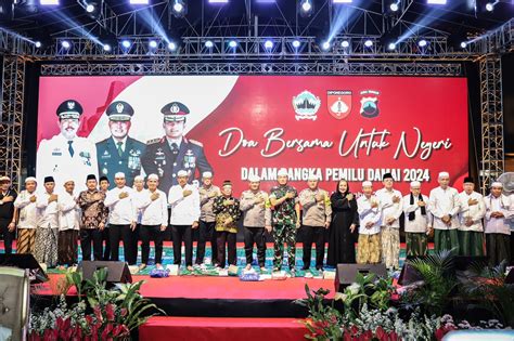 Gelar Doa Bersama Dalam Pemilu Damai 2024 Kapolda Jateng Te