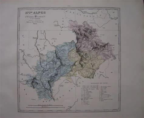 Grande Carte Du D Partement Des Hautes Alpes En Veynes Chorges