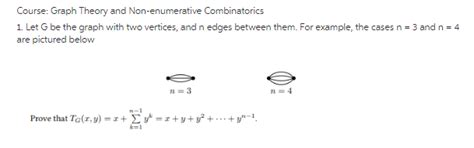 solved course graph theory and non enumerative