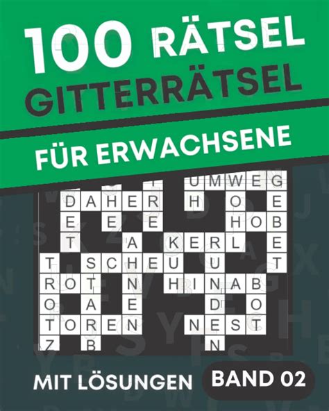 Gitterrätsel Fur Erwachsene Rätselbuch für Erwachsene mit 100