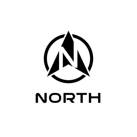Letter N North Compass Logo Design Template Inspiration 14796795 Vector