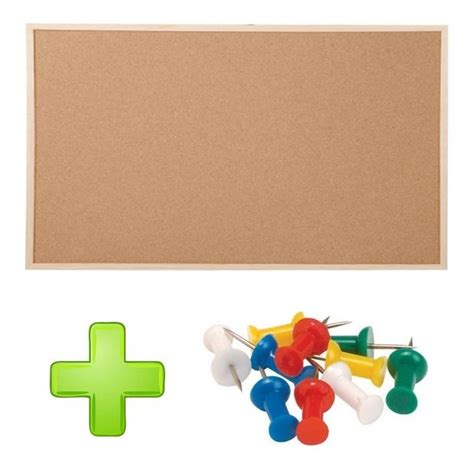 Pizarra De Corcho X Cm Para Pared Chinches Alfileres Cuotas Sin