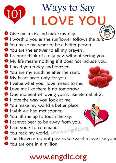 101 Most Unique Ways To Say I LOVE YOU Romantic And Beautiful