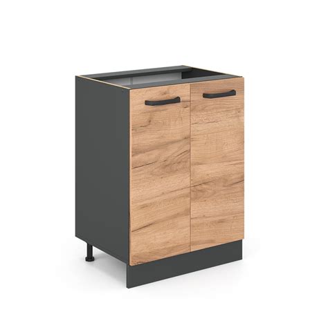 K Chenunterschrank R Line Goldkraft Eiche Anthrazit Cm Ap