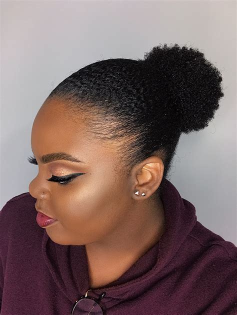 Joynavon On Instagram Youtube How To Sleek Bun Puff On C Natural