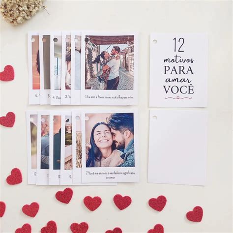 Mini Álbum Motivos para Amar Você Elo7 Produtos Especiais