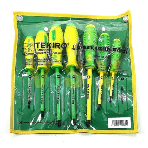 Jual TEKIRO OBENG LISTRIK Set 7 Pcs Insulation Screwdriver Set 7 Pcs