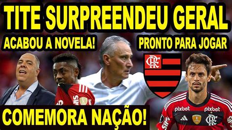 TITE SURPREENDE TORCIDA DO FLAMENGO RENOVAÇÃO DE BRUNO HENRIQUE