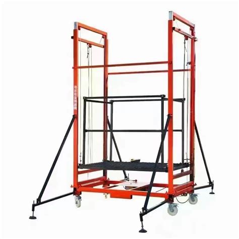 Electric Lifting Scaffold Adjustable Portable Electric Scaffolding With