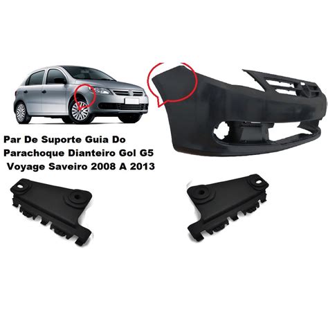 Par Guia Suporte Parachoque Dianteiro Gol Saveiro Voyage G5 Shopee Brasil