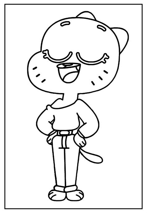Desenhos do Incrível Mundo de Gumball para colorir Bora Colorir