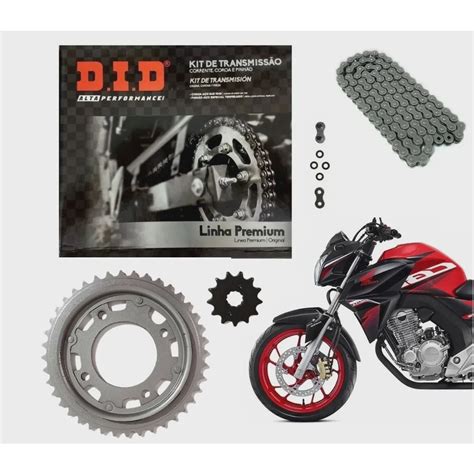Kit Relação Tração 1045 Did Daido Nova Cb 250 Twister 2016 Até 2022