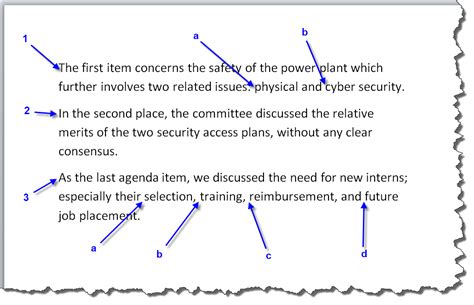 How To Embed A Numbered List Into A MS Word Paragraph Technical