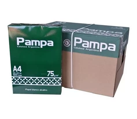 Resma Pampa A4 Multifuncion De 500 Hojas 75g Color Blanco 10 Unidades