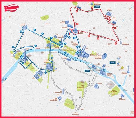 Hop On Hop Off Bus Paris Map Allyce Maitilde