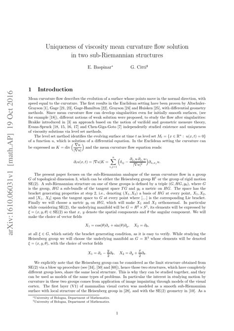 pdf uniqueness of viscosity mean curvature flow solution in two sub riemannian structures