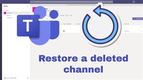 How To Restore Deleted Channels On Microsoft Teams Youtube