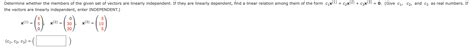 solved determine whether the members of the given set of