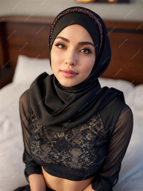 Premium Photo Portrait Of A Beautiful Sexy Woman Wearing The Hijab