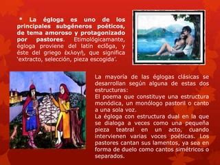 La égloga PPT