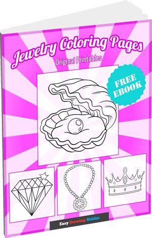 Jewelry Coloring Pages Easy Drawing Guides