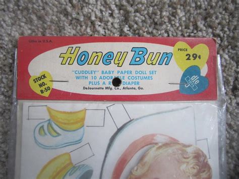 Vintage Baby Paper Doll Set Honey Bun Costumes Plus A Real