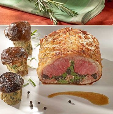Selle D Agneau Farcie Aux Pinards Et Champignons Des Bois Beauvallet