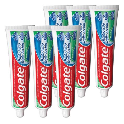 Kit Creme Dental Colgate Tripla Ação Menta Original Tamanho Família