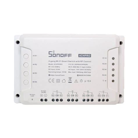 Sonoff 4CHPRO R3 4 Channel PRO WiFi RF Smart Switch