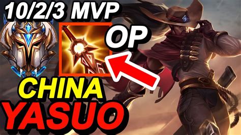 Wild Rift China Yasuo Top Challenger 86LP Rank Gameplay High Noon