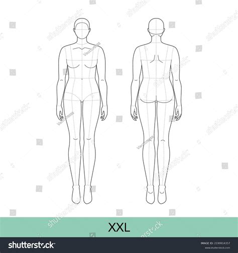 Xxl Women Fashion Template Head Stock Vector Royalty Free