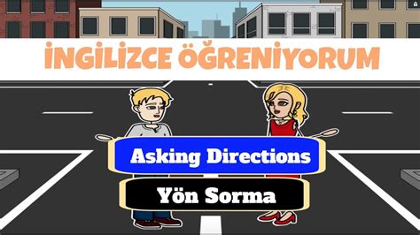 Ingilizce Yer Yön Tarifi örnekleri Resimli