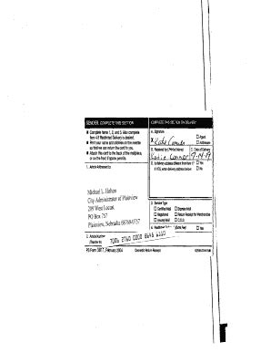 Fillable Online Yosemite Epa 5 Domestic Return Receipt EPA Home