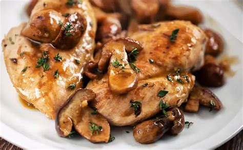 Poulet Aux Champignons Avec Cookeo Plat Et Recette