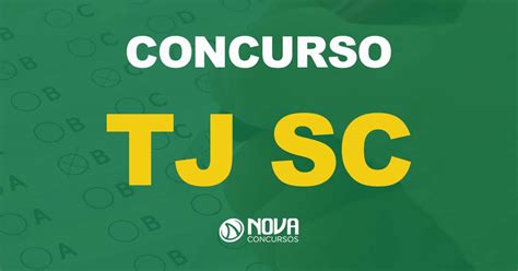 Concurso TJSC Edital Publicado Nova Concursos