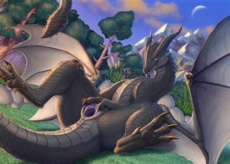 Rule 34 2017 Anus Black Scales Claws Clitoris Digitigrade Dragon Female Feral Front View Full