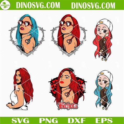 Karol G Bichota SVG Bundle La Bichota SVG PNG DXF EPS Cricut DinoSvg