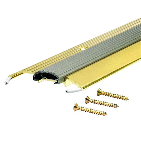 M D Building Products Deluxe Low 3 3 4 In X 48 In Brite Gold Aluminum