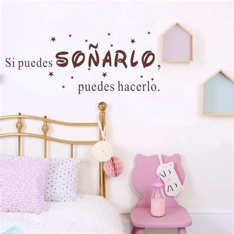 Spanish Quotes Si Puedes Sonarlo Puedes Hacerlo Wall Stickers