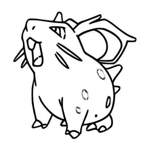 Coloring page Pokémon Nidoran Female Pokémon beginning with N