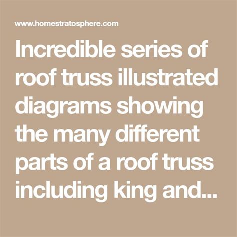 39 Parts Of A Roof Truss With Illustrated Diagrams Definitions Roof