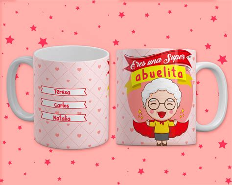 Super abuela diseño taza Diseño para sublimación Tazas Diseño tazas